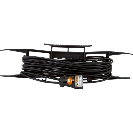 Удлинитель-шнур на рамке силовой Tdm Electric Народный ПВС 1300 Вт б/з, 30м, штепс. гнездо, SQ1307-0303