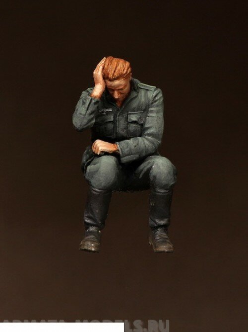 3572SOGA Sleeping german panzergrenadier.