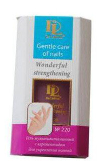 Severina Гель мультивитаминный с керапептидом для укрепления ногтей De Lakrua (Wonderful strengthening) 15мл