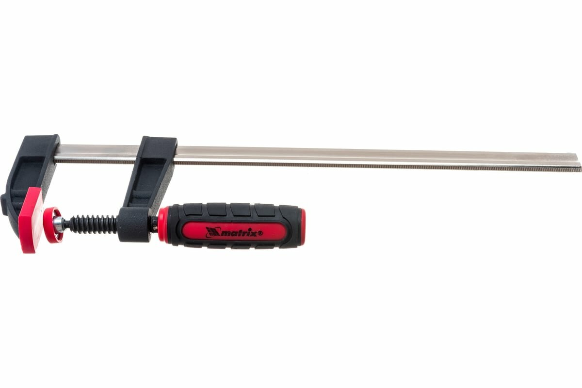 F-образная струбцина Matrix 300x80x380 мм из стали для промышленного использования с заклепочным креплением