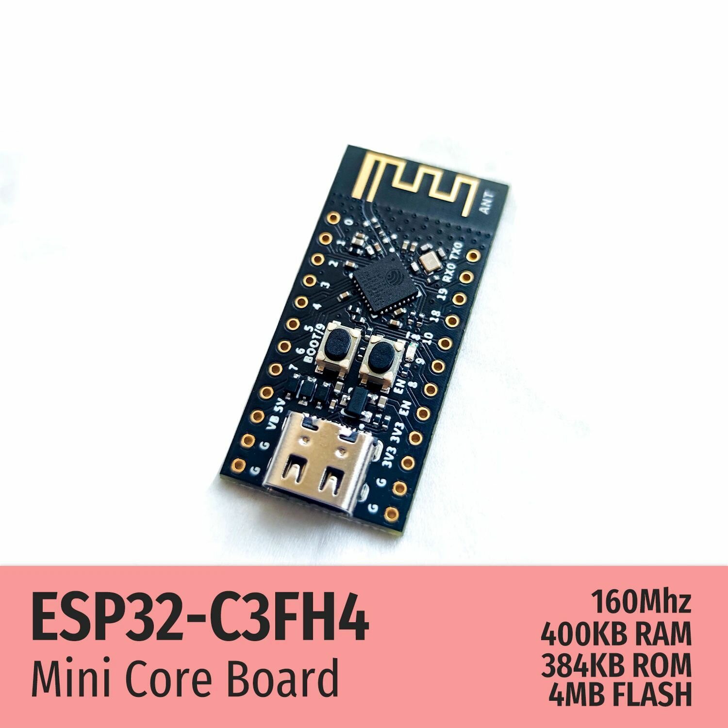 WeAct Studio ESP32-C3 Core отладочная плата на ESP32-C3FH4