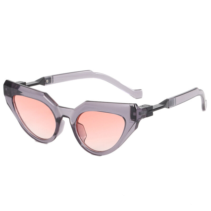 Квадратный круглый JYL Очки солнца УФ Кошка глаз Крупная Рама Стрелка/8839