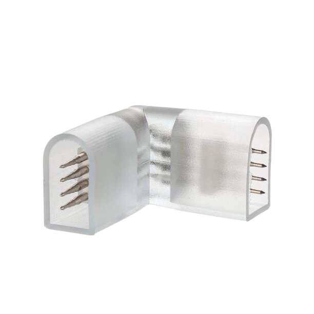 Соединитель Uniel L-образный для светодиодной ленты RGB 8х16мм 4-контактный