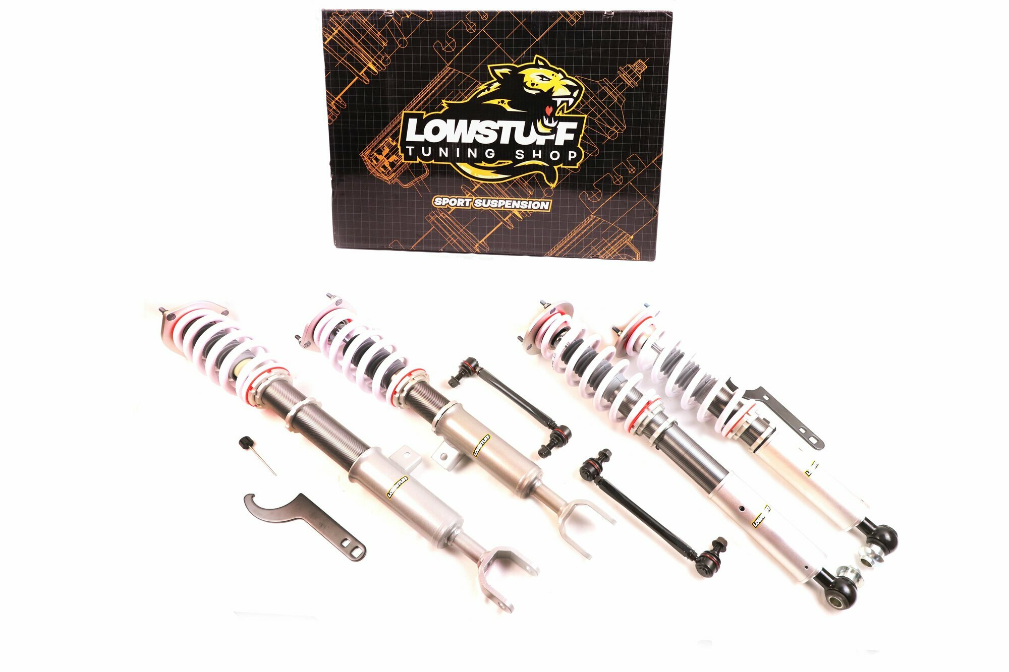 BMW G30 G31 RWD винтовая подвеска фултап койловеры с регулировкой высоты и жесткости LOWSTUFF EVO-4 LSCSBM294