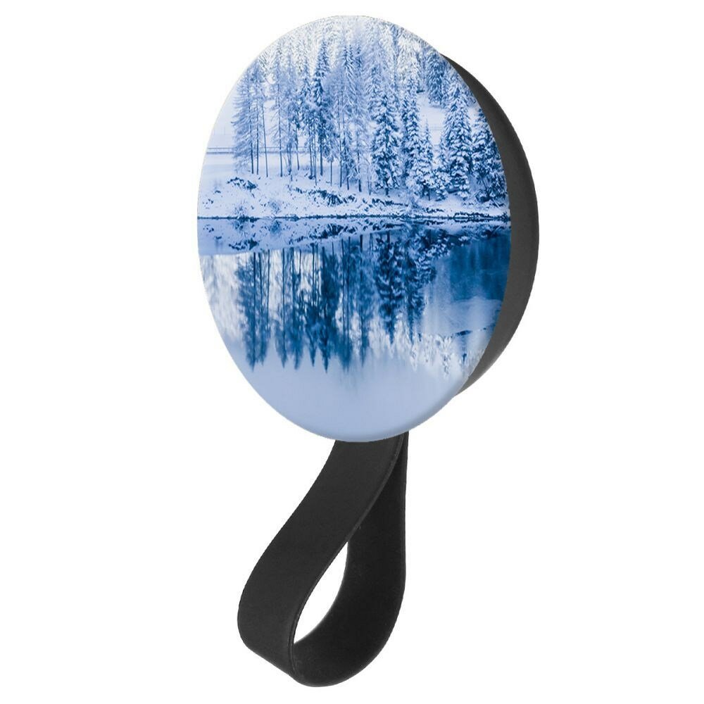 Кольцо-держатель с зеркалом Krutoff для телефона Зимняя река