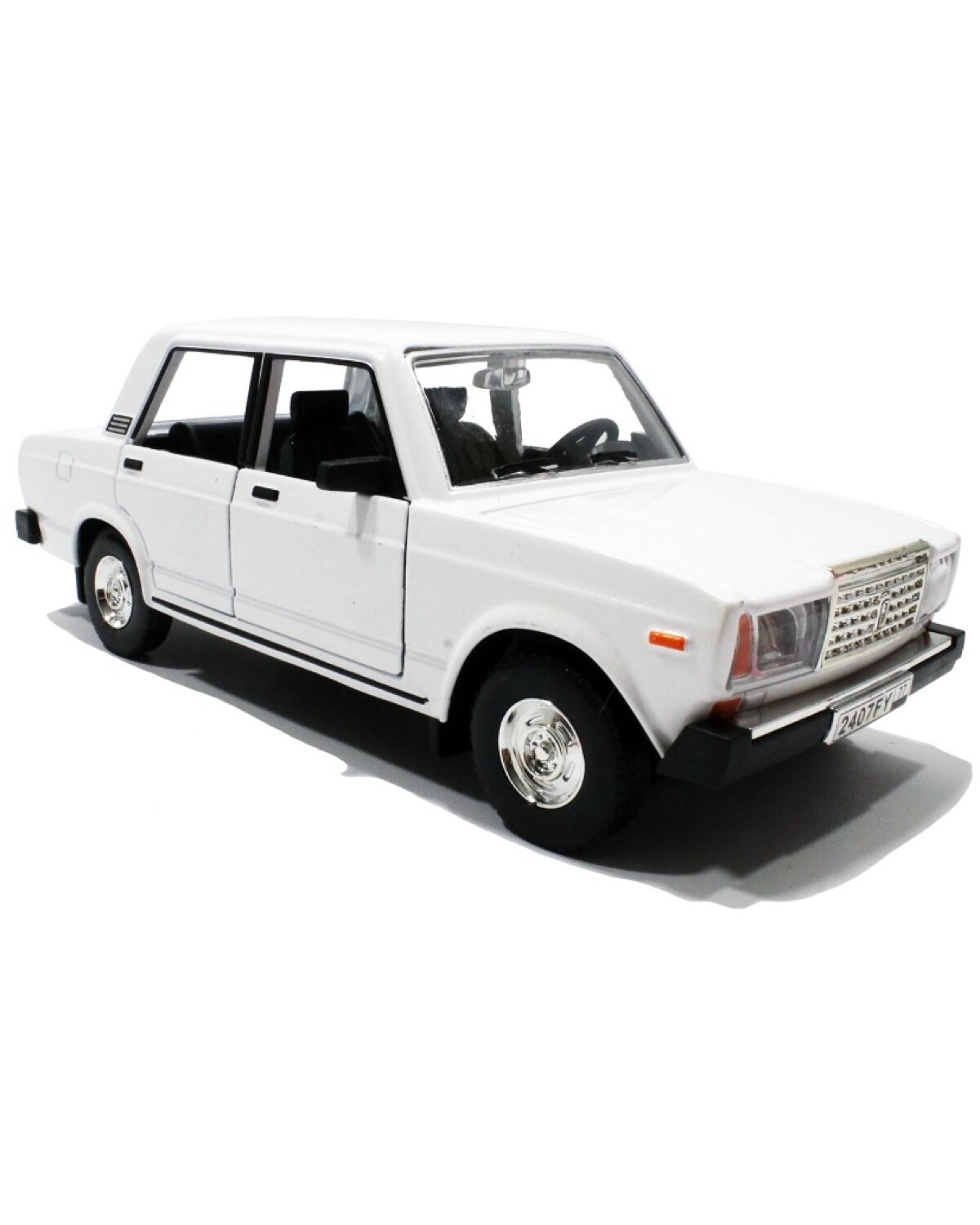 Игрушечная машинка Семерка ВАЗ 2107 (металлическая, инерционная, со светом и звуком)