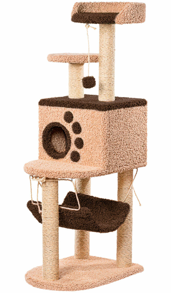 Комплекс Вераста Пушок ковролин бежевый с коричневым NEW 1 шт