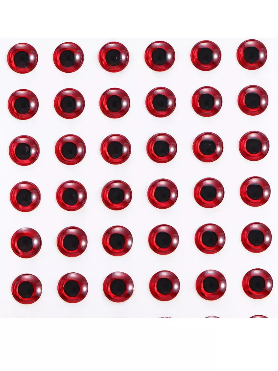 Глаза для создания рыболовных приманок, красные, 5 мм, 100 шт.