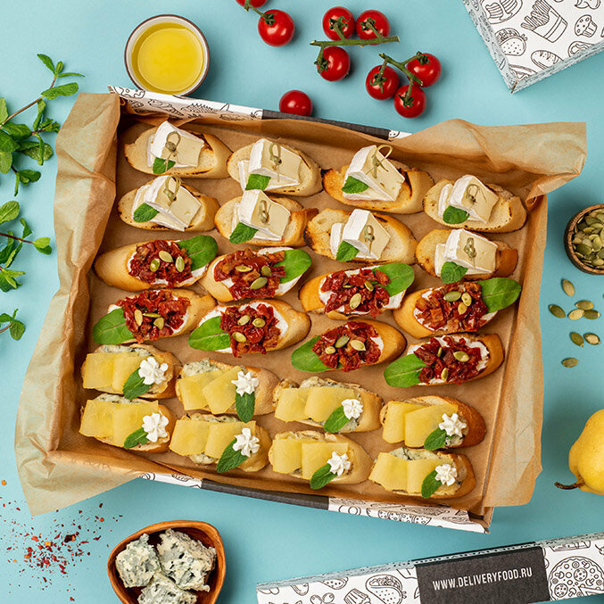 Бокс брускетт премиум #20