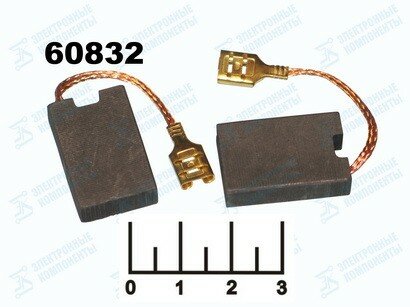 Щетка угольная 7*16.5*25 УШМ 22/230 Интерскол №591 (2 штуки)
