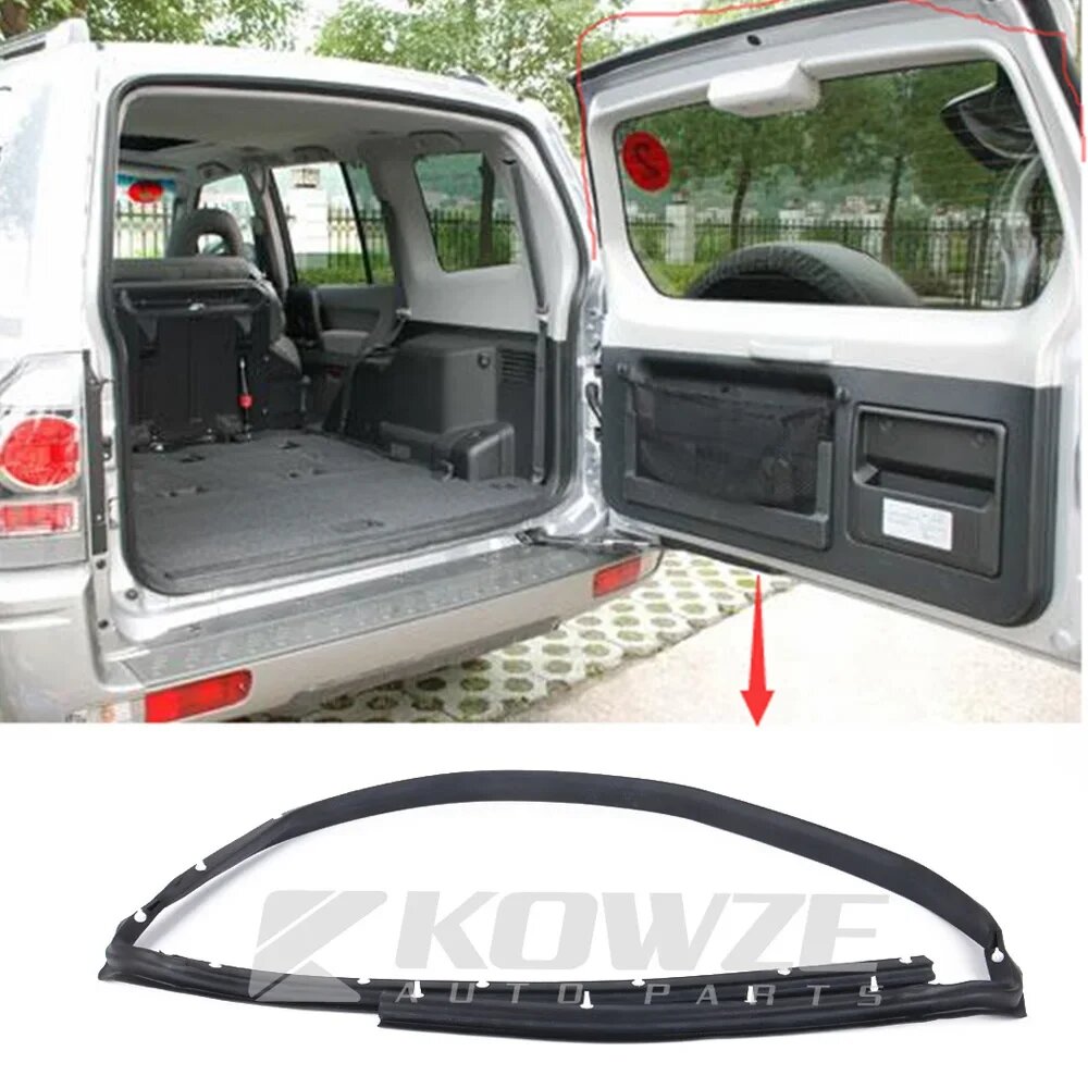 Резиновая уплотнительная лента двери для Mitsubishi Montero Pajero 3 4 MK3 MK4 V73 V75 V77 V78 V93 V97 V98 Уплотнитель открывания двери автомобиля OTR Tailgate Short
