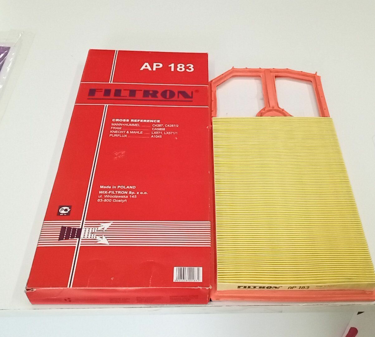 Фильтр воздушный Filtron AP 183