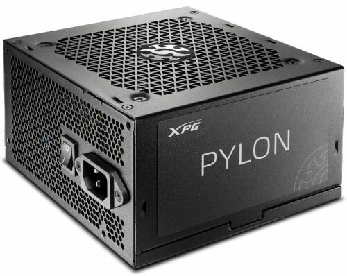 Блок питания компьютера XPG PYLON550B-BLACKCOLOR Игровой блок питания чёрный (550 Вт, PCIe-2шт, ATX v2.31, Active PFC, 120mm Fan, 80 Plus Bronze PYLON550B-BKCEU