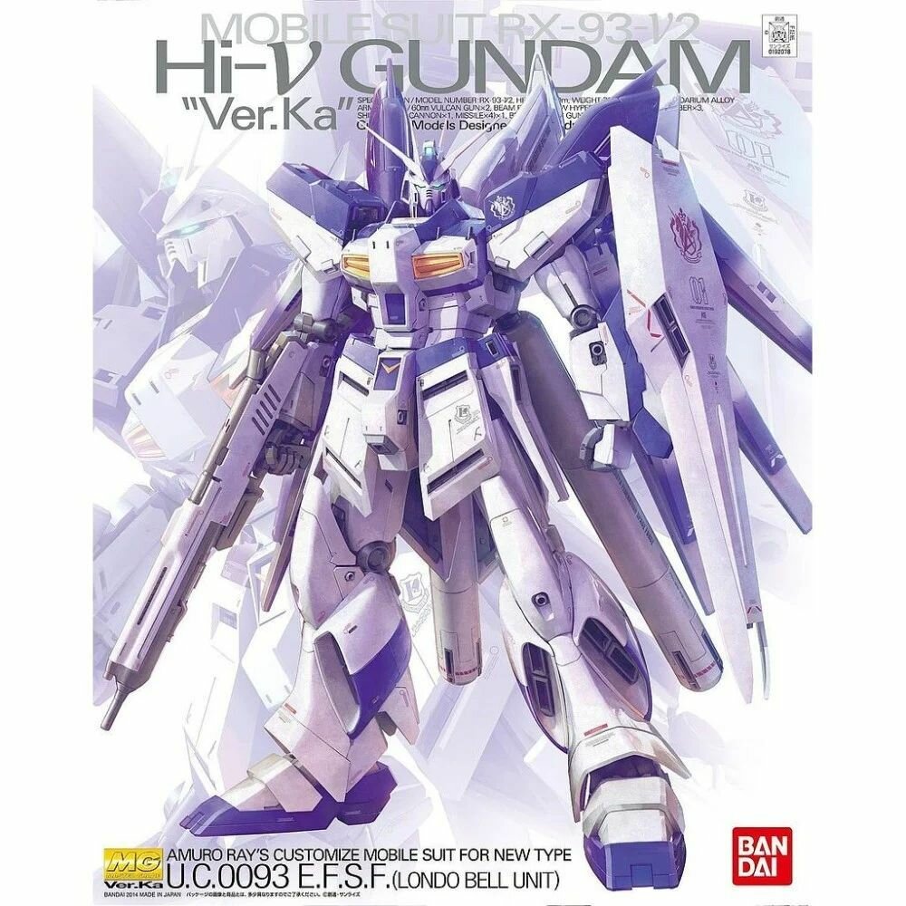 Фигурка BANDAI 1/100 MG Hi-Nu Gundam RX-93-V2 Ver.Ka