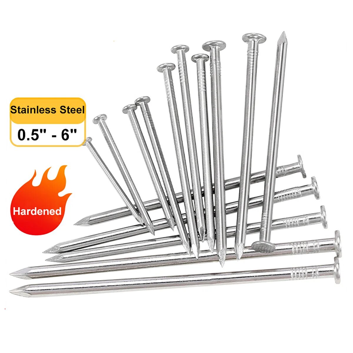 Круглые гвозди из нержавеющей стали 304 3 inch (10Pcs)