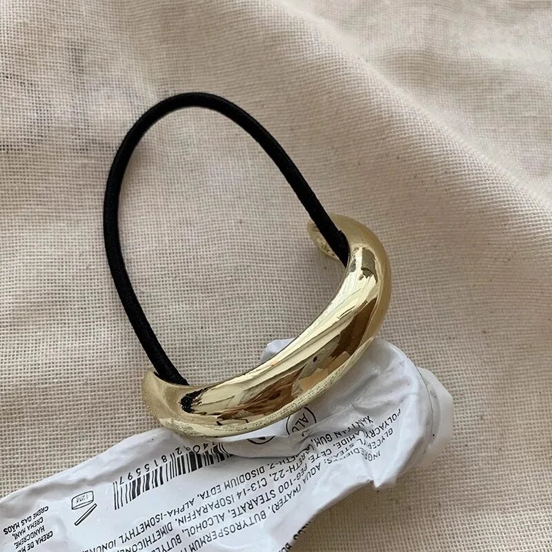 Заколка для волос с резинкой, Gold colorE