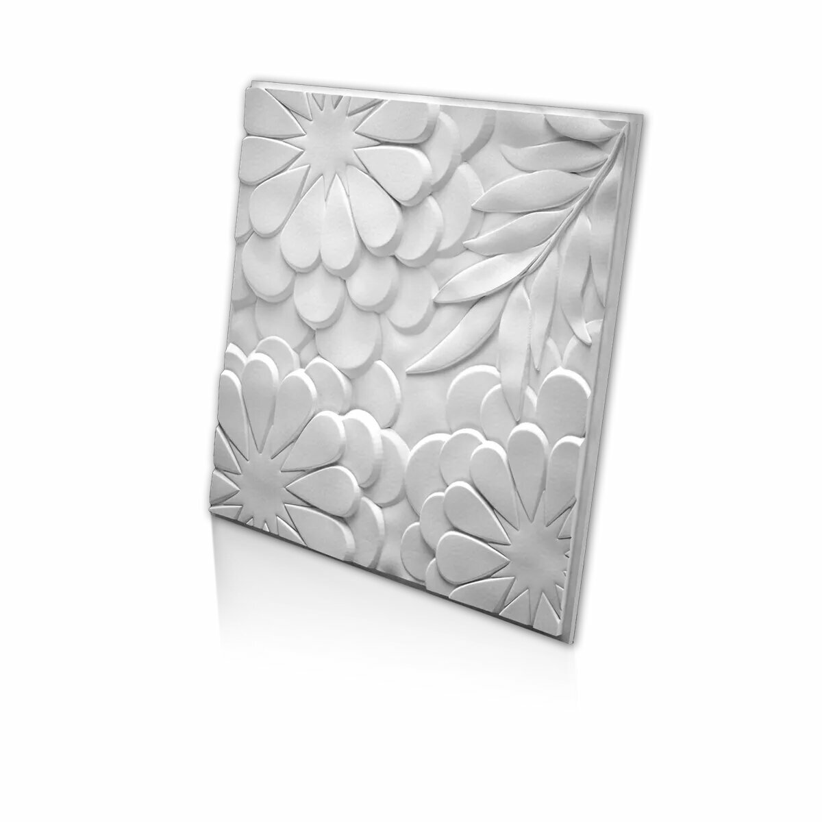 3D стеновая панель из гипса FLORA артикул M-0042 от Artpole