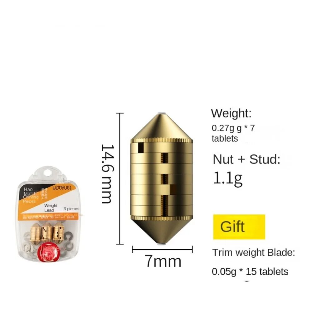 Медные грузила-коннекторы Cooper Sinker Hook, 3g
