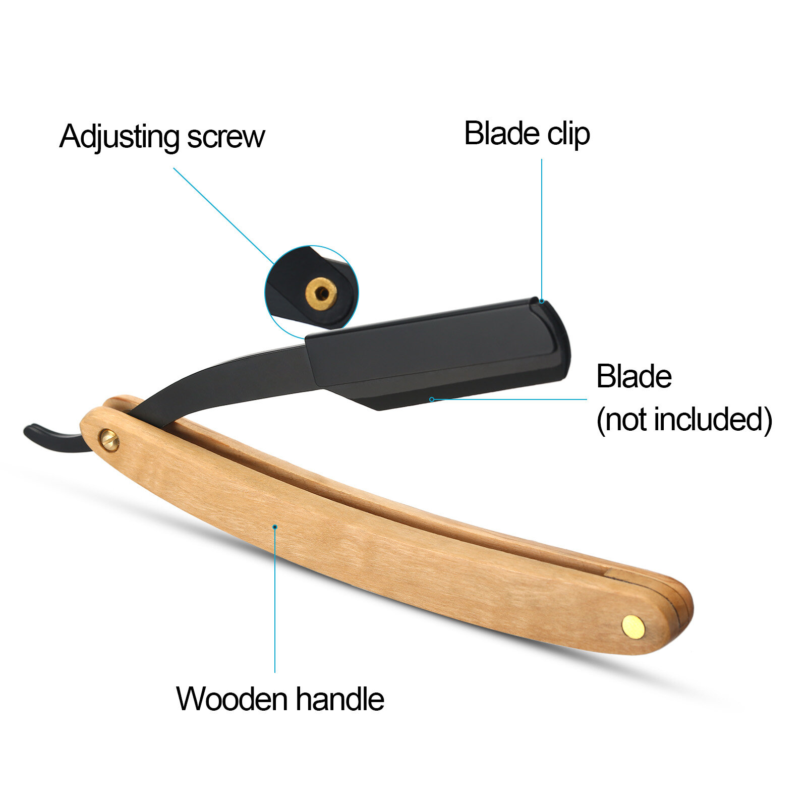 1 шт. Традиционная ручная бритва, профессиональная прямая кромка из нержавеющей стали, острая парикмахерская бритва, складной нож для бритья бороды для мужчин, парикмахеров, для домашнего использования