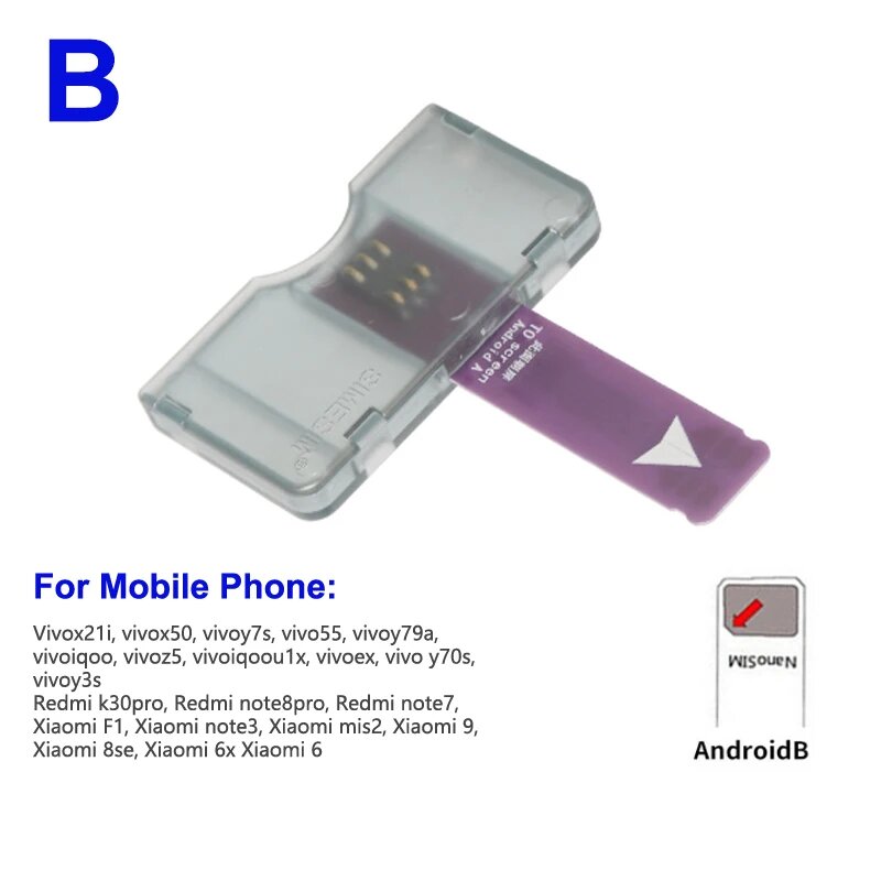 1 шт. адаптер для SIM-карты, устройство для чтения SIM-карт, мини-SIM Nano для IPhone 5/6/7/8/X, адаптер для телефона Android, аксессуары для мобильных телефонов