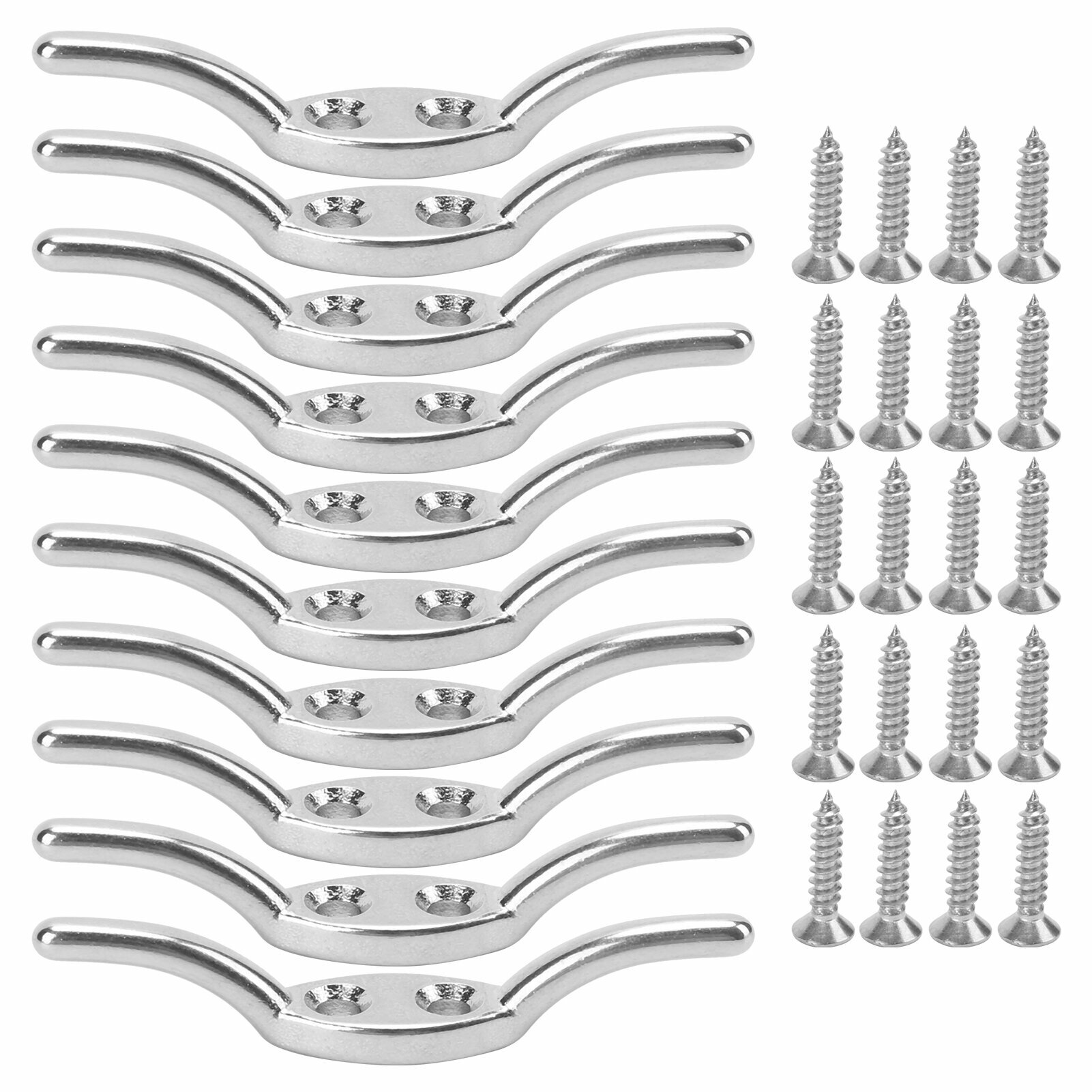 Крюки для лодочного каната из нержавеющей стали, 2 дюйма, для флагштока, с крепежным винтом.