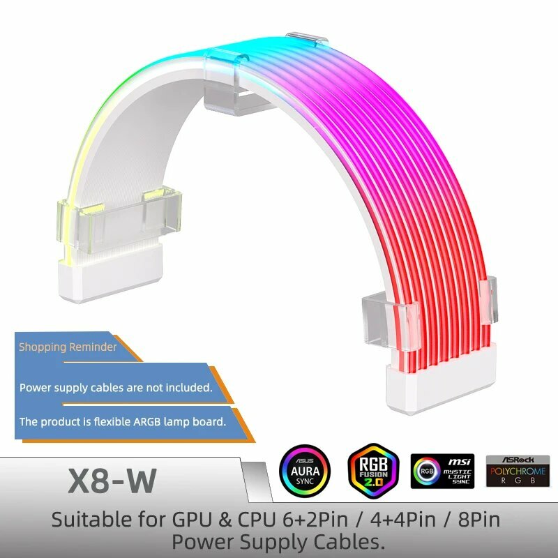 TEUCER AG-07 RGB Rainbow ARGB Кабель для материнской платы X8-W