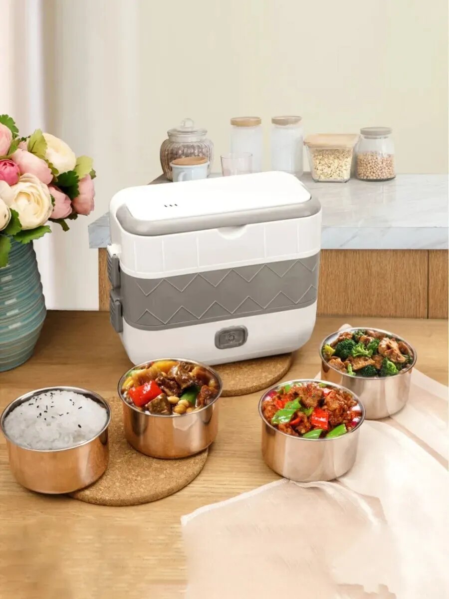 Двухуровневый контейнер для еды