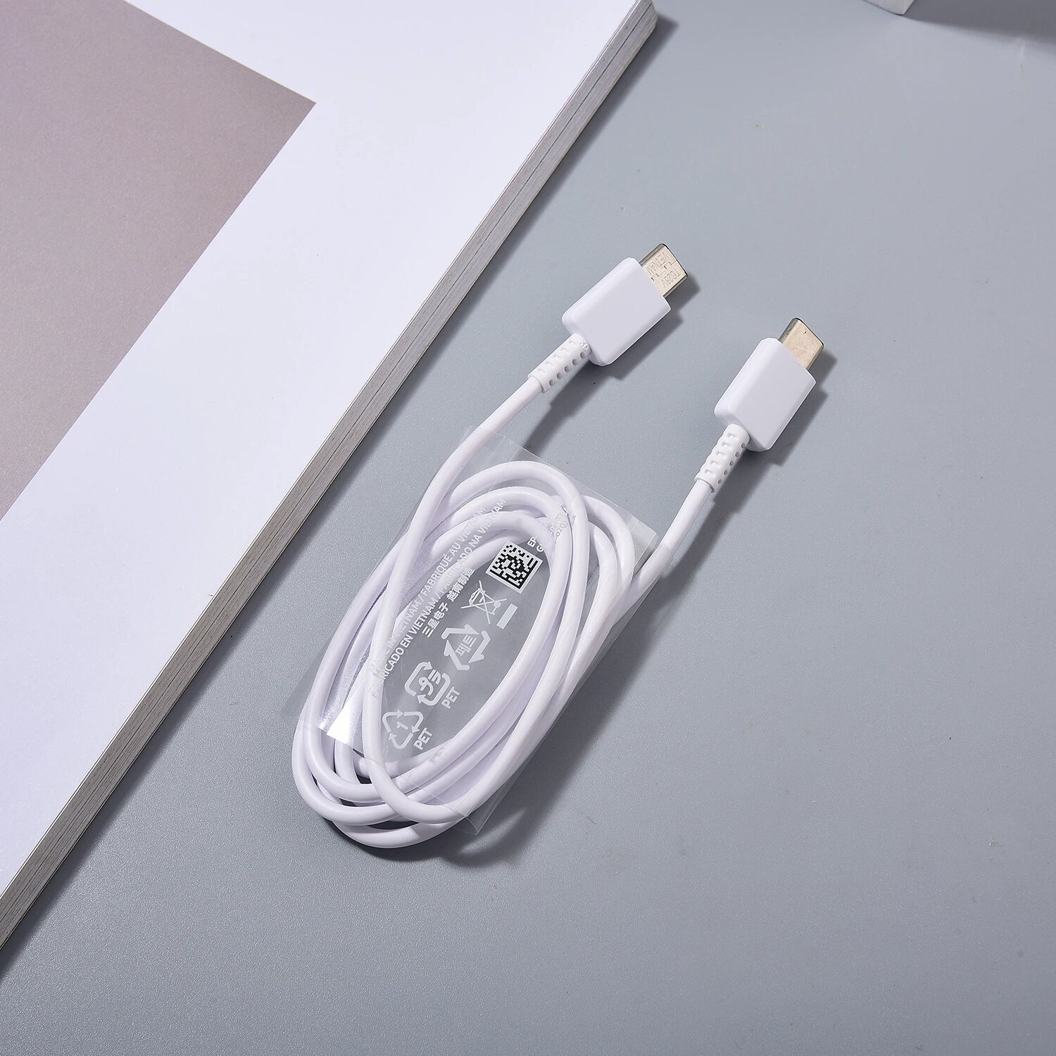 Кабель Для Быстрой Зарядки USB-C На USB-C 25 Вт (1 М, 3A, PD) Для Samsung Galaxy Note 10 Ultra, S25FE, S25 Edge, Flip, Fold 7, 6