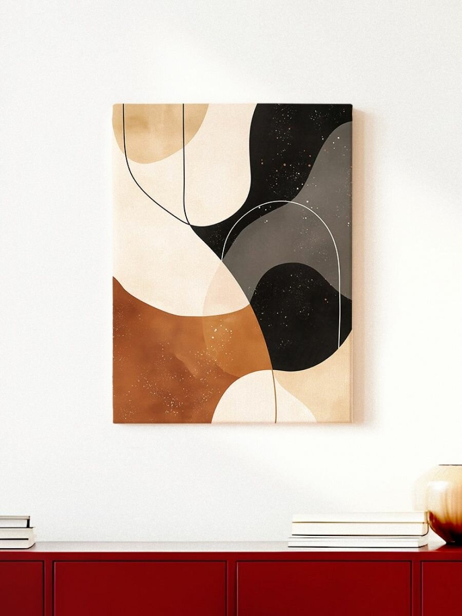 Картина на стену 30х40, Абстракция 44 на холсте для интерьера, декор для дома