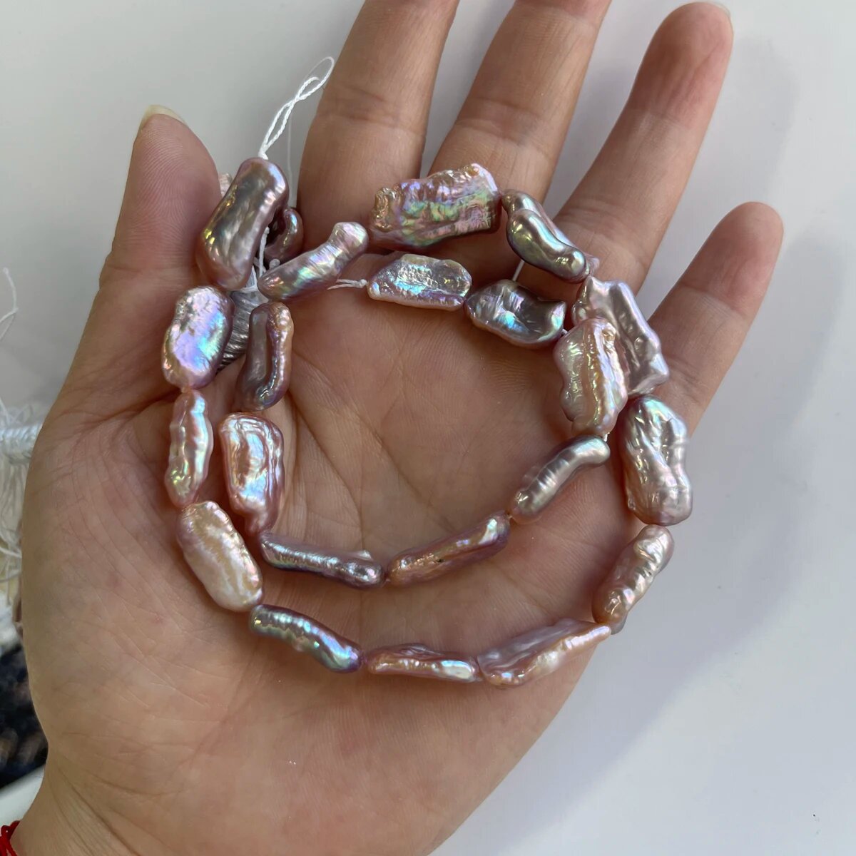 Натуральный пресноводный жемчуг, бисер, фиолетовый, розовый, сказочный цвет, жемчуг в стиле барокко, свободные бусины для изготовления ювелирных изделий, ожерелья своими руками, аксессуары