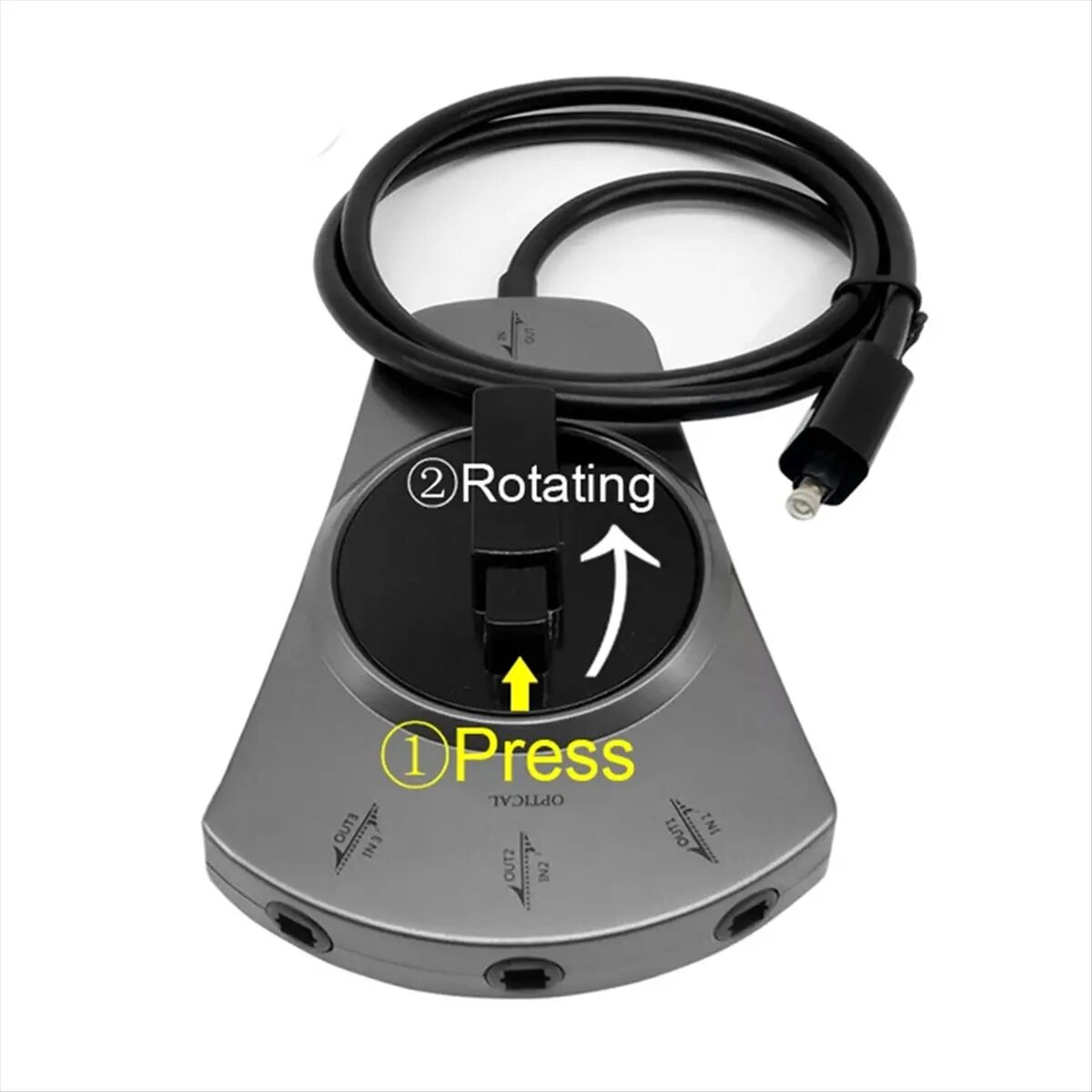 3-х полосный оптический аудиопереключатель Toslink