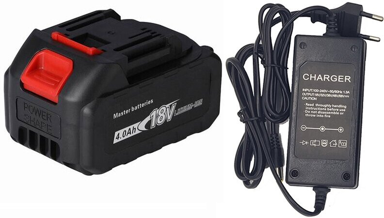 18V 21V 4.0AH Перезаряжаемая литиевая батарея для беспроводного гаечного ключа, перфоратора, угловой шлифовальной машины, бензопилы, отвертки, инструмента