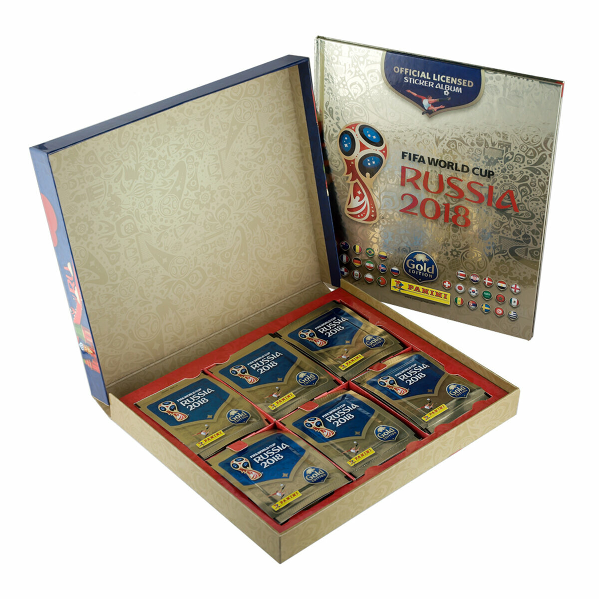 Наклейки для коллекционирования Panini Чемпионат мира по футболу FIFA 2018 SWISS GOLD EDITION