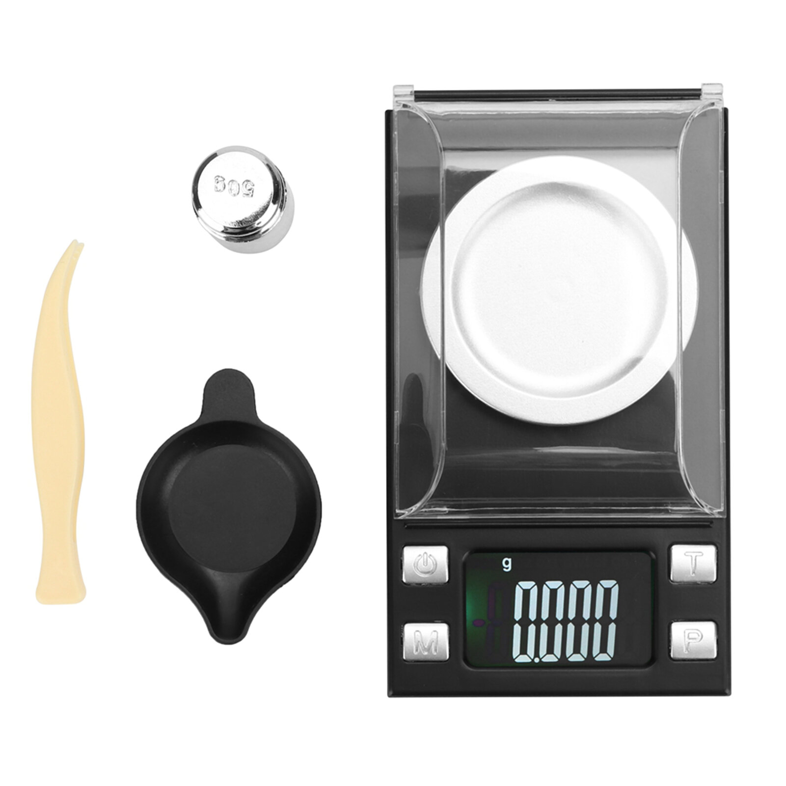 Портативные мини-цифровые карманные весы, электронные весы, ЖК-дисплей, ювелирные весы, 50 г, 0,001 г