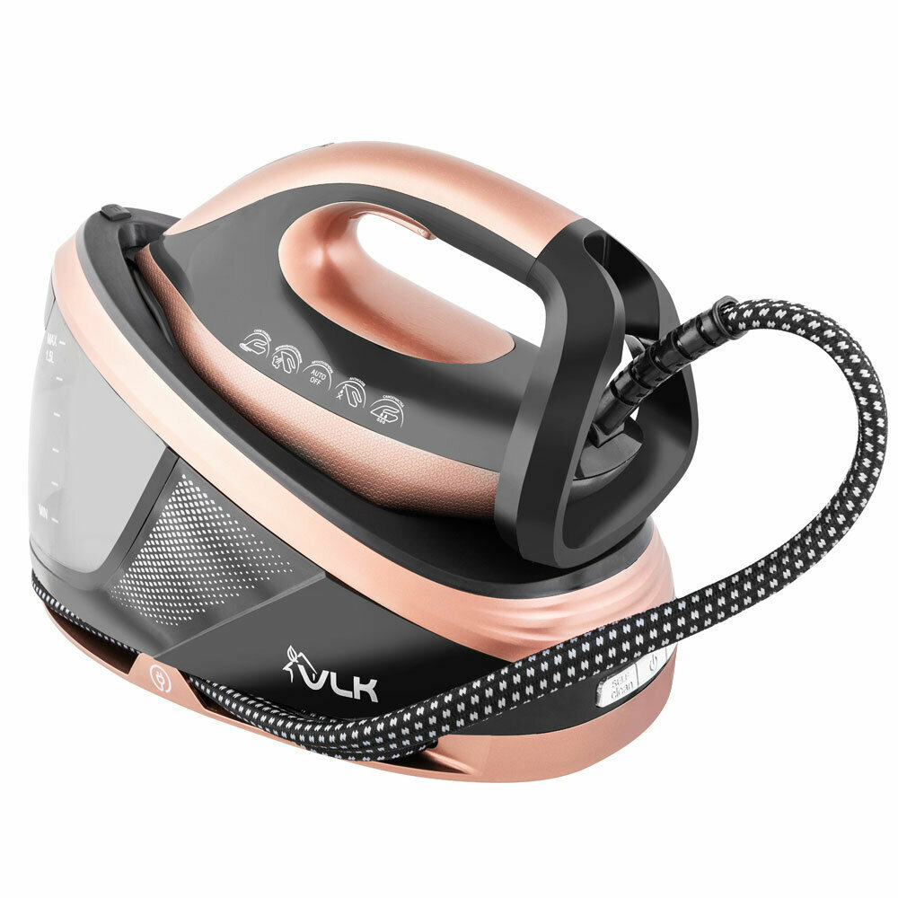 ПарогенеПарогенератор VLK VESUVIO 5600 2800Вт, 1.5л, 8 бар, 400г/мин (удар), ECO-режим, антинакипь, керамическая подошва