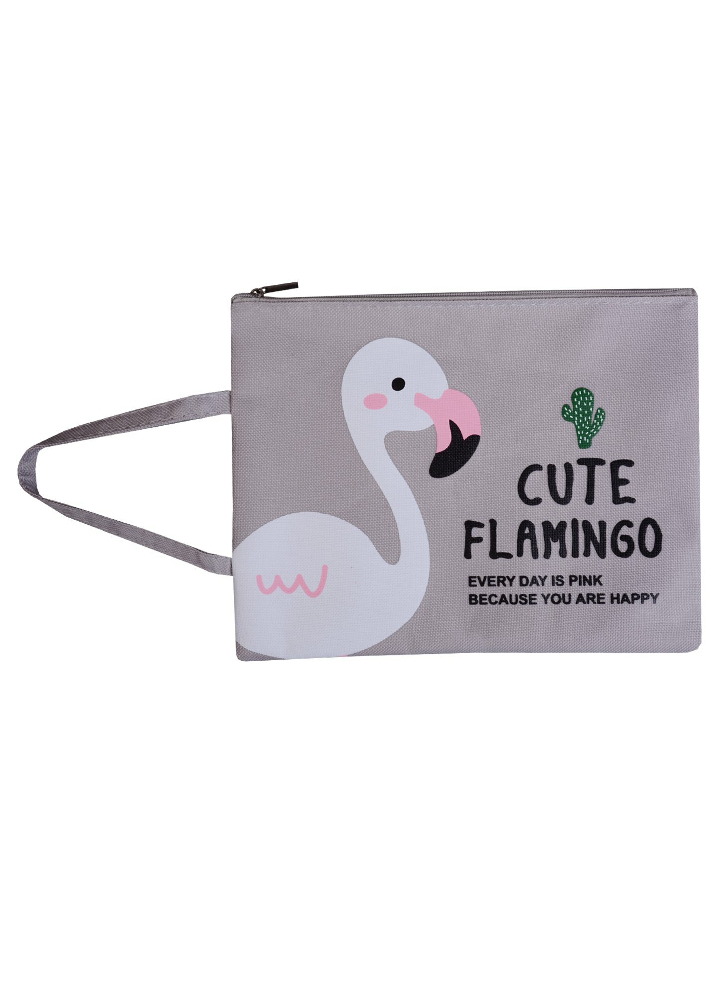 Папка для тетрадей «Cute Flamingo» А5, ткань, на молнии, AnAn
