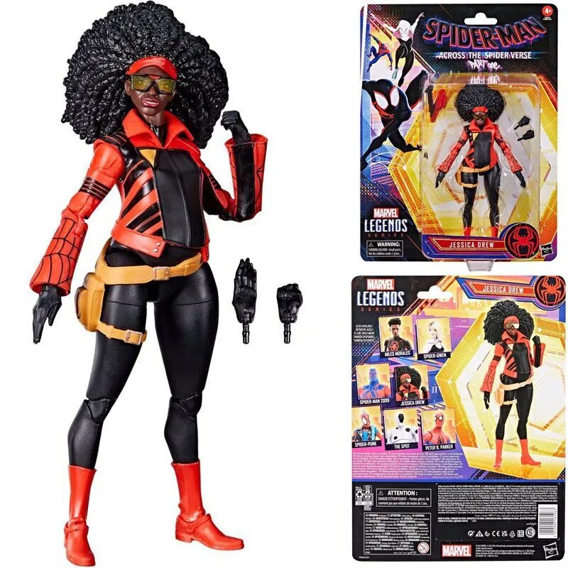 Легендарная серия Hasbro Marvel "Человек-паук: Скрещивание с Человеком-пауком" (часть 1) Джессика нарисовала 6-дюймовую подвижную куклу