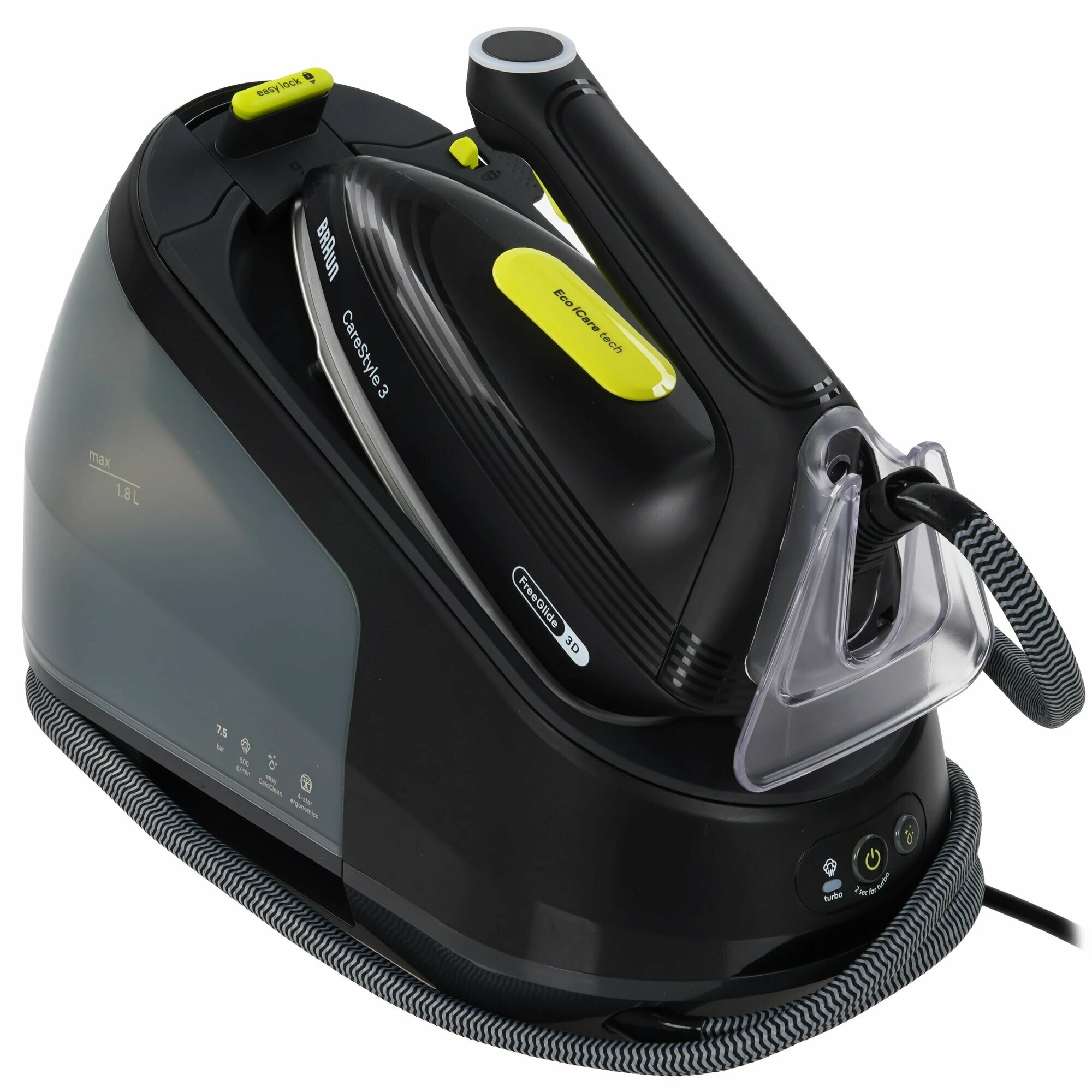 Парогенератор Braun "IS3257BK", мощность 2200 Вт, давление пара 7,5 бар