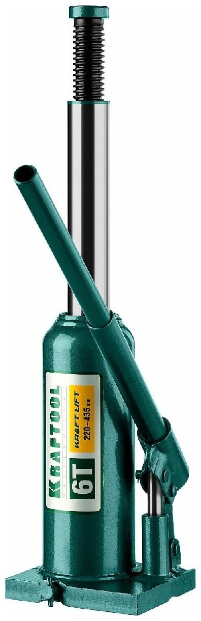 Гидравлический бутылочный домкрат KRAFTOOL 6т 220-435мм