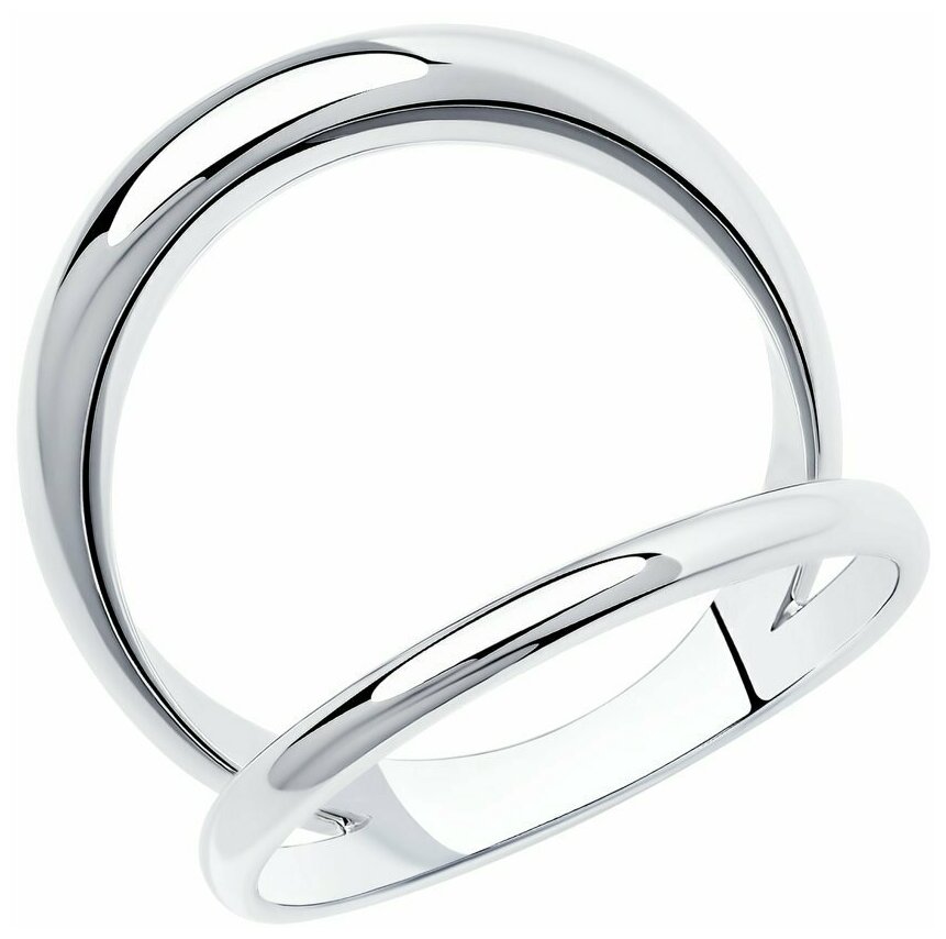 Кольцо, серебро, 925 проба, родирование