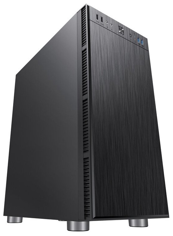 Корпус Accord 3407 черный без БП ATX 120mm USB2.0 1xUSB3.0 audio bott PSU