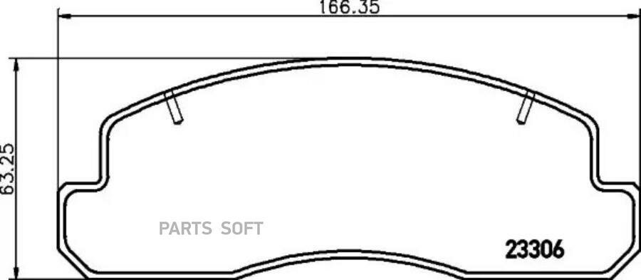 MINTEX MDB1725 Колодки тормозные дисковые передн. DYNA 200 Pritsche/Fahrgestell ()