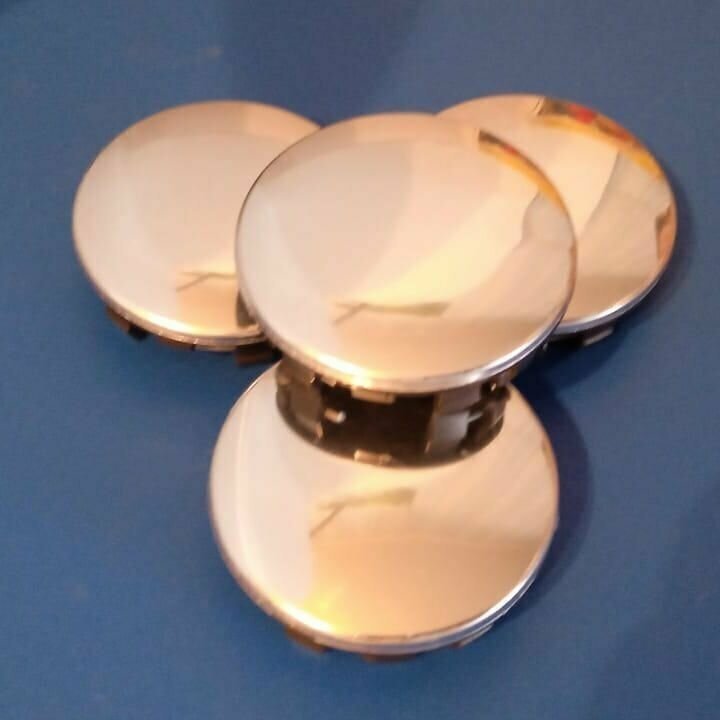 Колпачки на диски комплект 58/55/12 мм хромированные