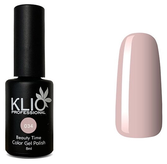 Гель-лак Klio professional BEAUTY TIME №034, 8 мл