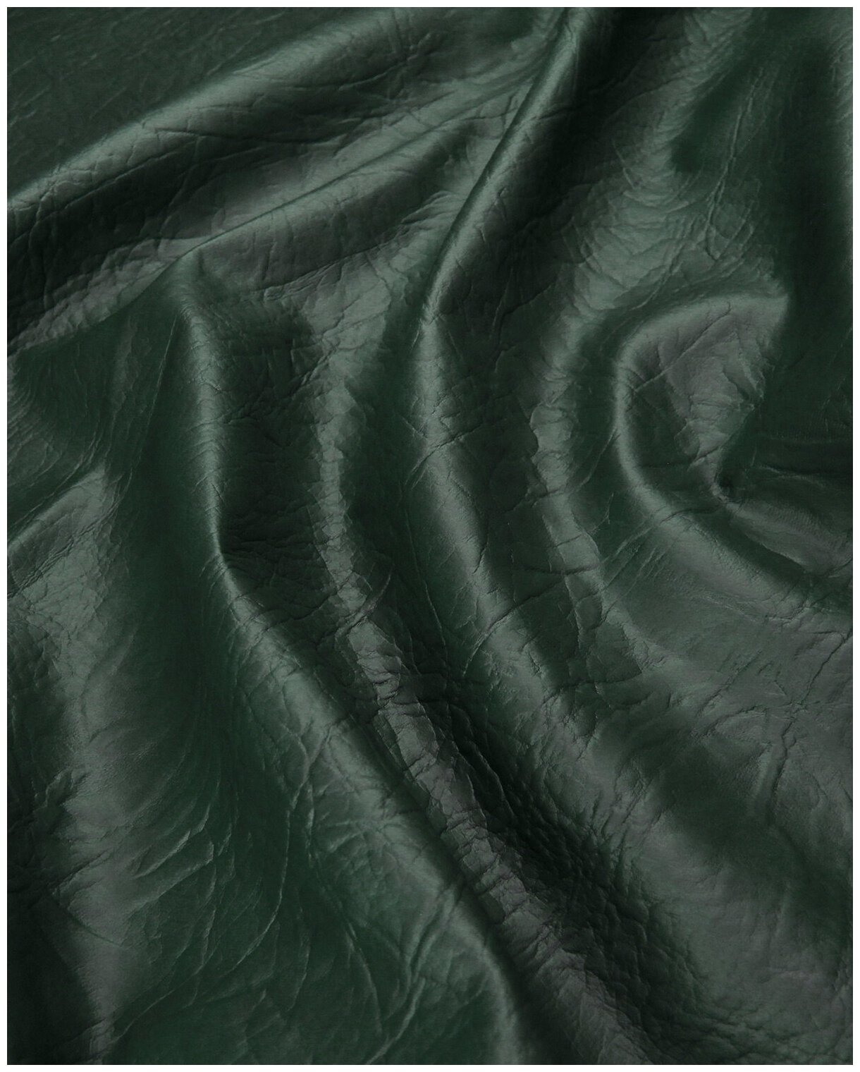 Искусственная кожа "VENEZIA"/кожзам/винилискожа /мебельная/для обивки дверей, ш-140 см, цв. т. зеленый, отрез 1 метр