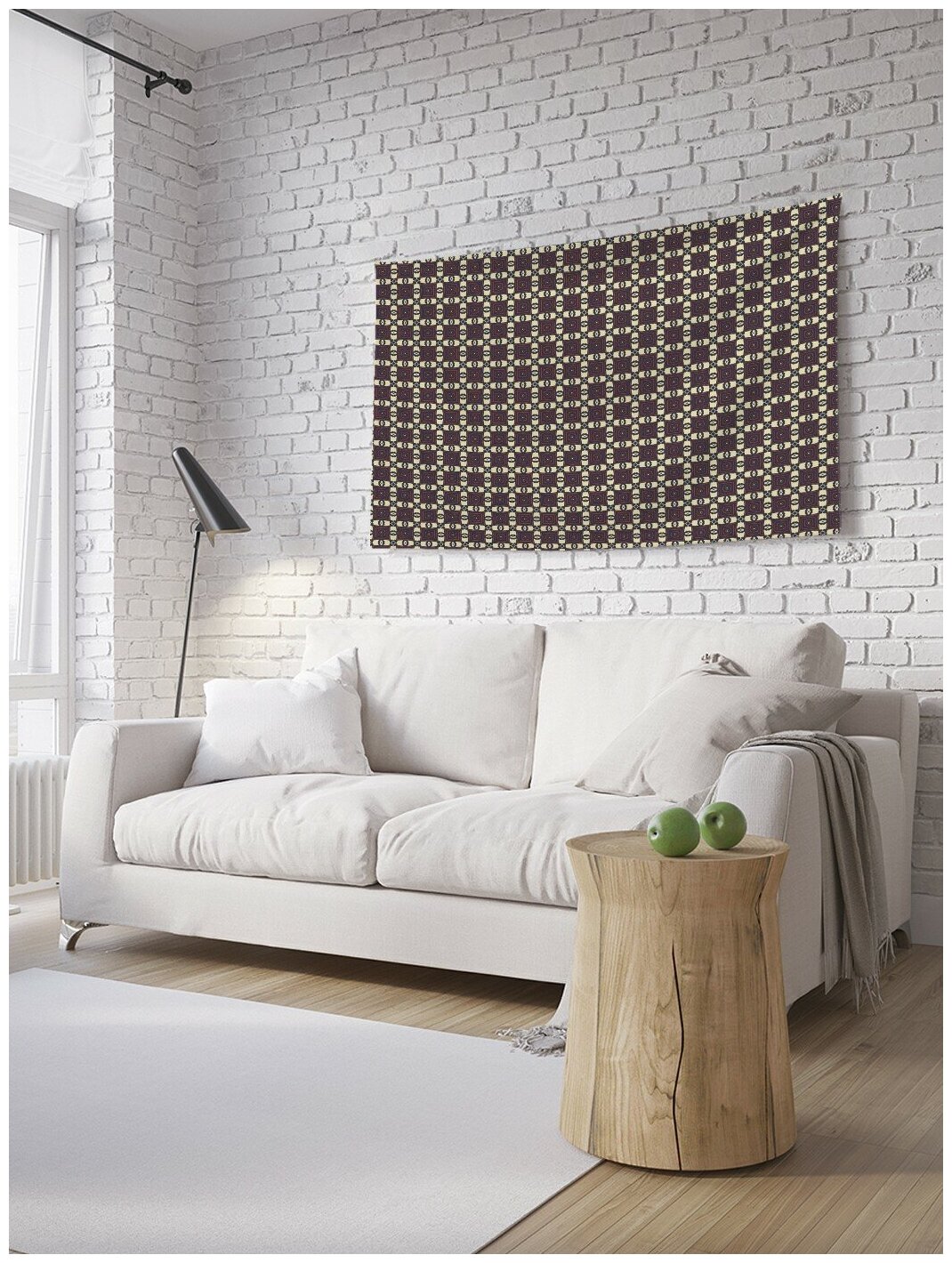 Горизонтальное фотопанно JoyArty на стену "Орнаментальные квадраты", 100x150 см