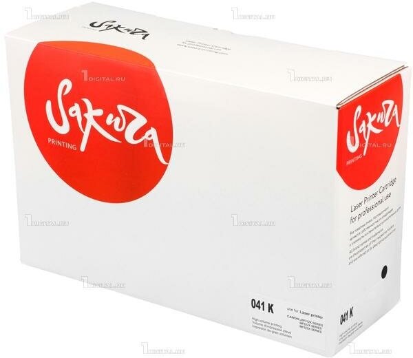 Картридж SAKURA 041 BK черный для Canon i-SENSYS LBP312X/MF522X/MF525X совместимый (10К) (0452C002) (SACRG041)