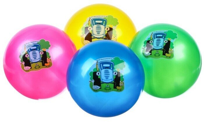Синий трактор Мяч детский, Синий трактор, диаметр 16 см, 50 г, цвета микс