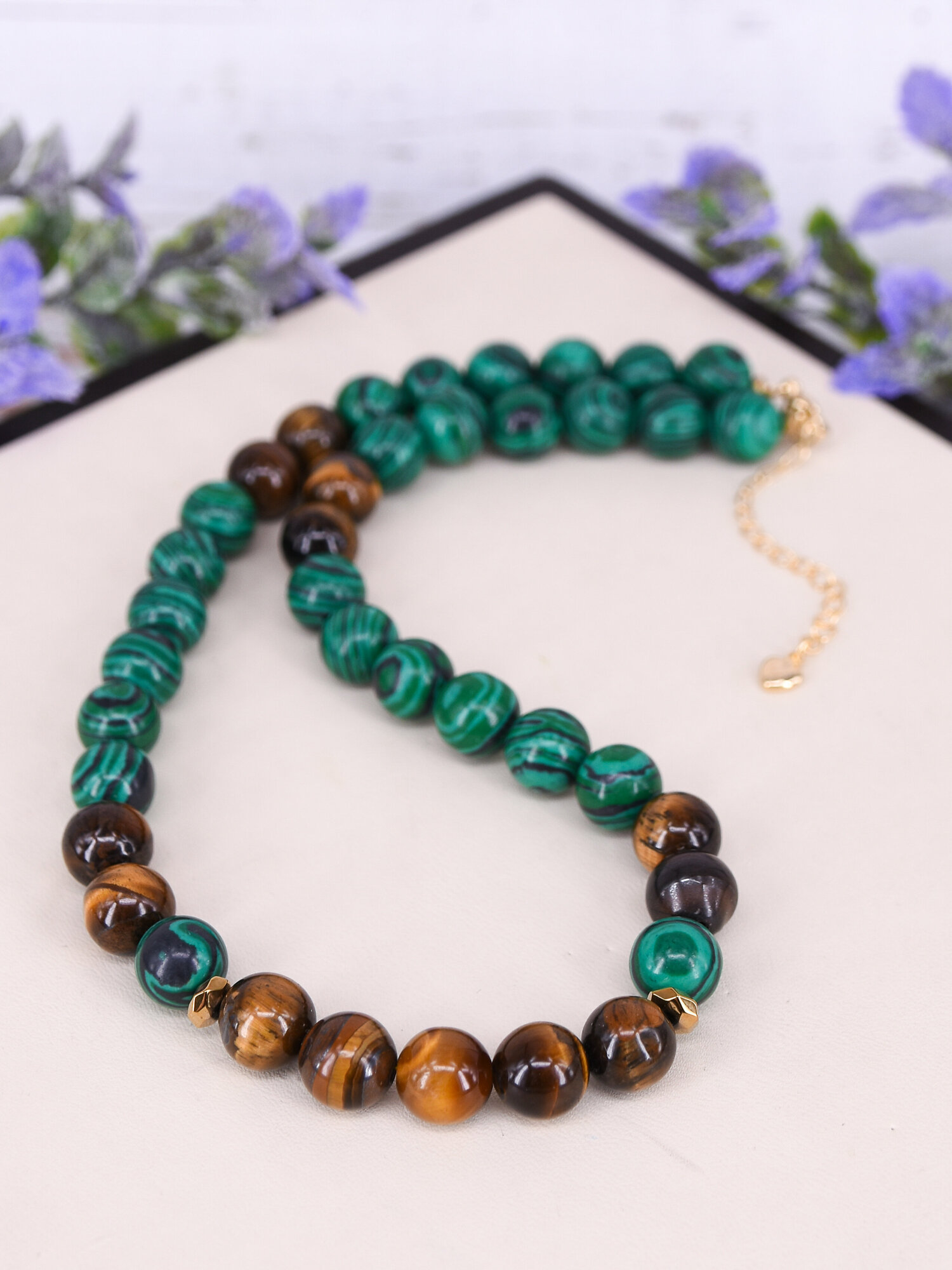 Славянский оберег, бусы, тигровый глаз, гематит