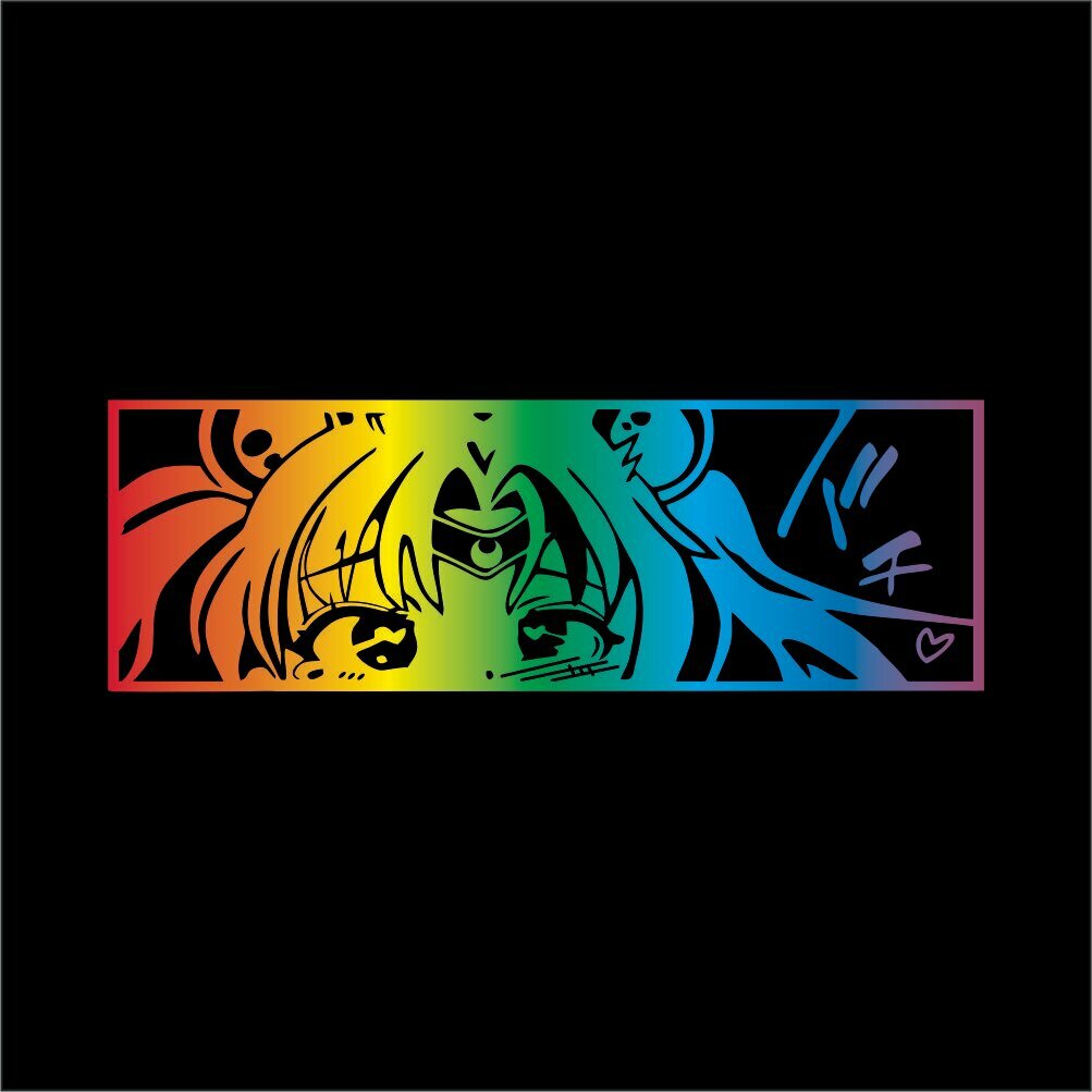 Sailor Moon - Голография JDM наклейка стикер без фона